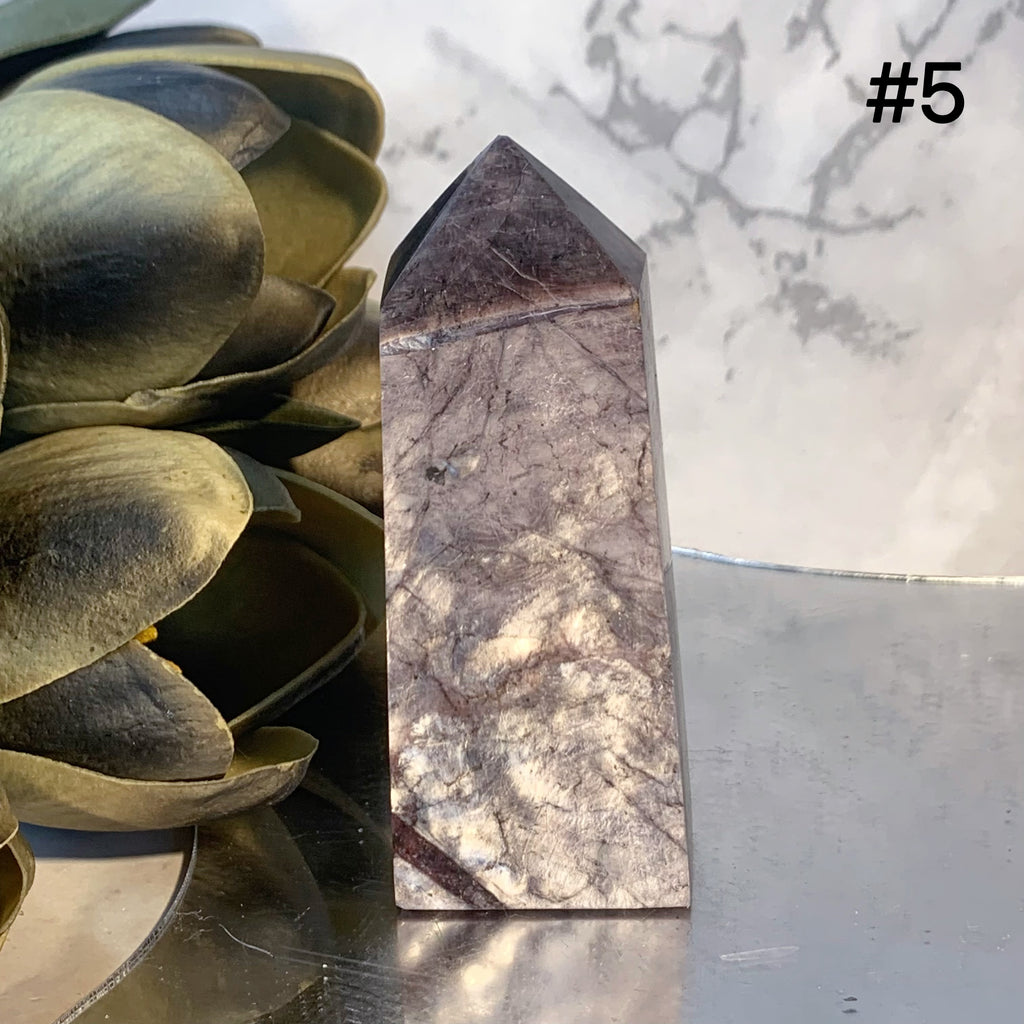 Flashy Lepidolite Tower – zaiencrystal.com