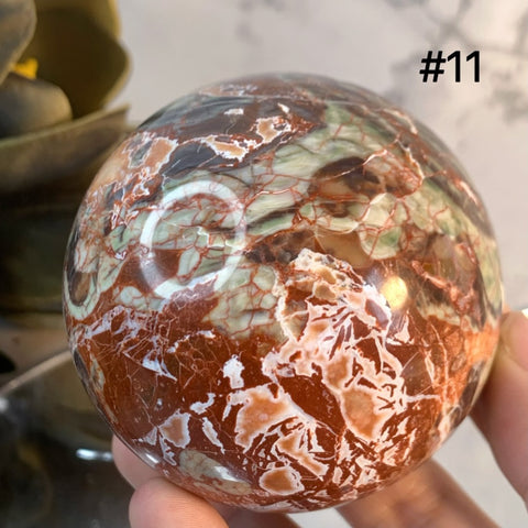 Money Agate Sphere – zaiencrystal.com