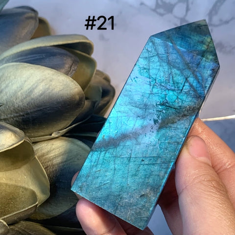 Super Flashy Labradorite Towers – zaiencrystal.com
