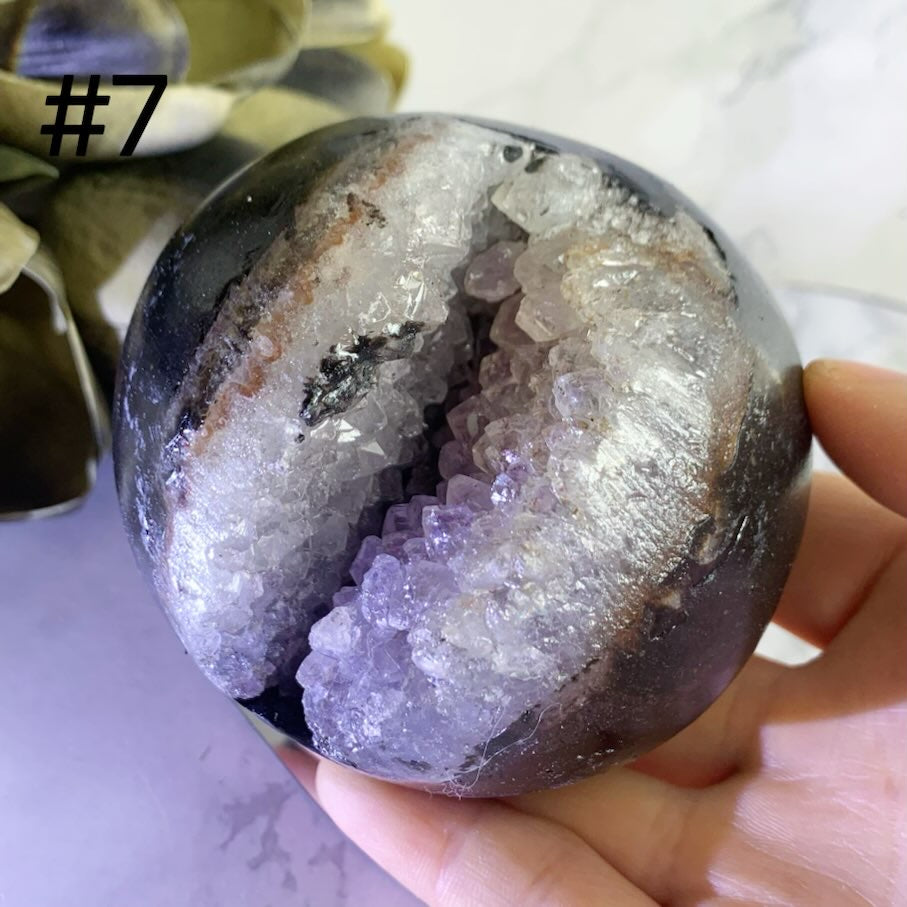 Druzy Amethyst Sphere – zaiencrystal.com