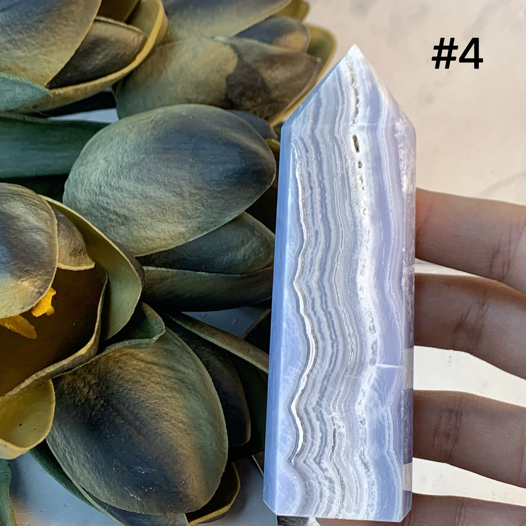 Big Blue Lace Agate Towers – zaiencrystal.com