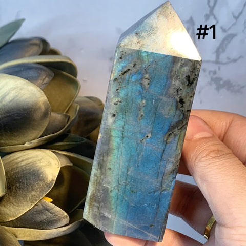 Super Flashy Labradorite Towers – zaiencrystal.com