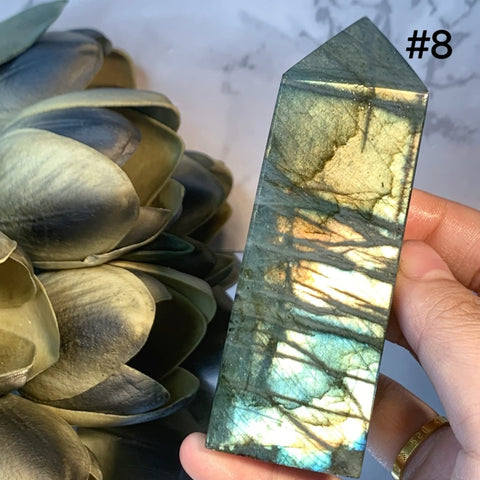 Super Flashy Labradorite Towers – ZAIENCRYSTAL LLC