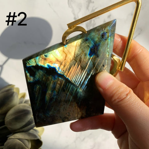 Flashy Labradorite Rhombus Diamonds – ZAIENCRYSTAL LLC