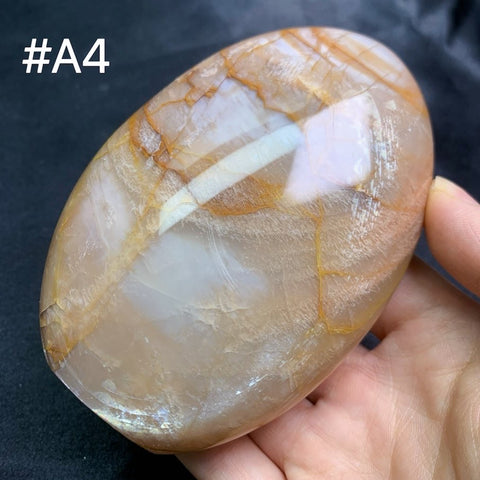 Flashy Peach Moonstone Freeform – ZAIEN CRYSTAL WHOLESALE