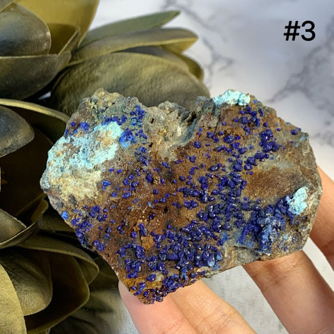 Romanian Azurite Specimens – zaiencrystal.com