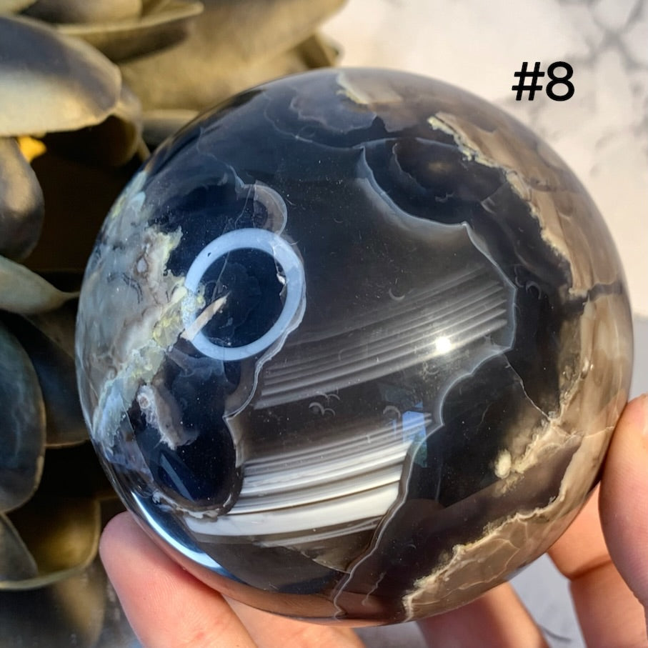 Lava Agate Sphere – zaiencrystal.com