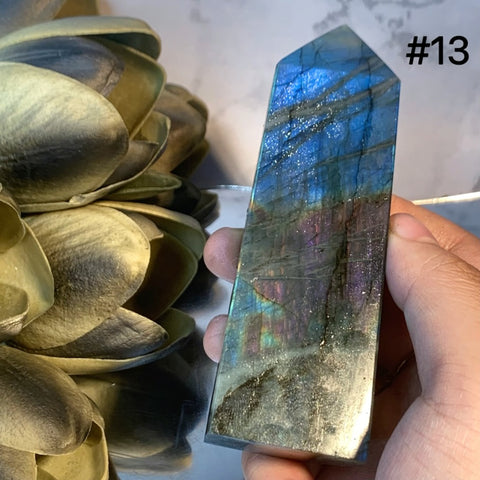 Super Flashy Labradorite Towers – zaiencrystal.com
