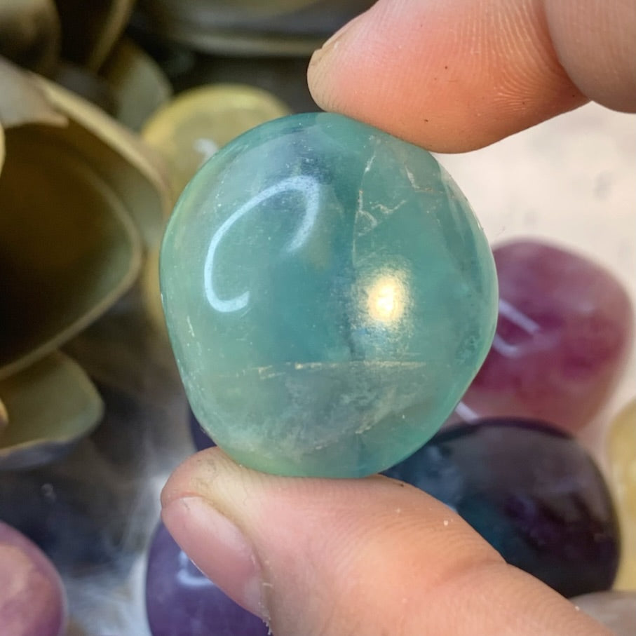 Candy Fluorite Tumbles – zaiencrystal.com
