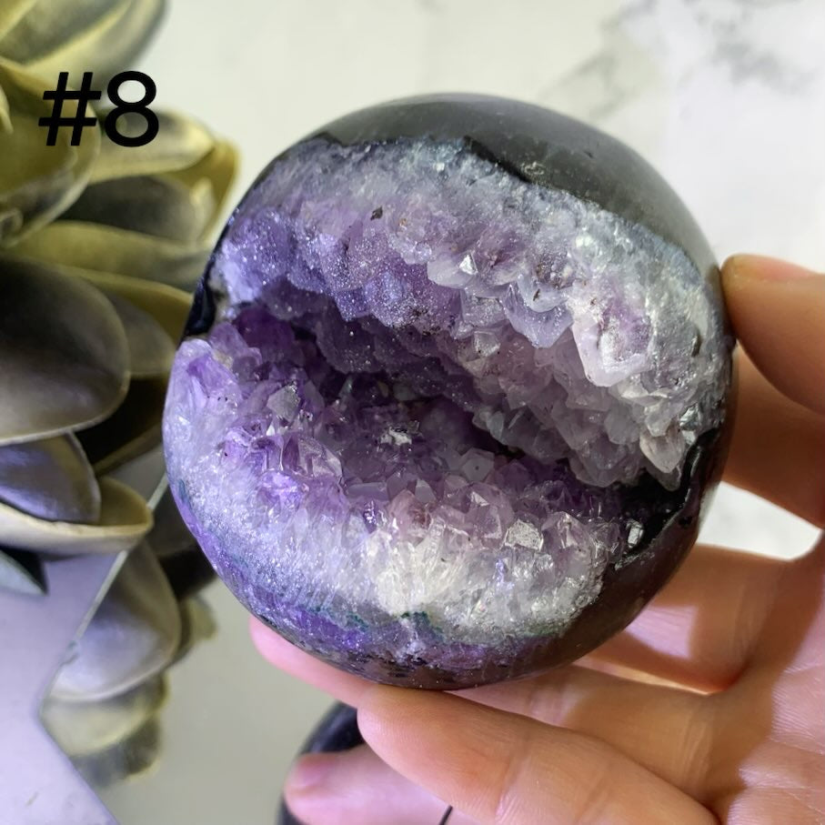Druzy Amethyst Sphere – zaiencrystal.com