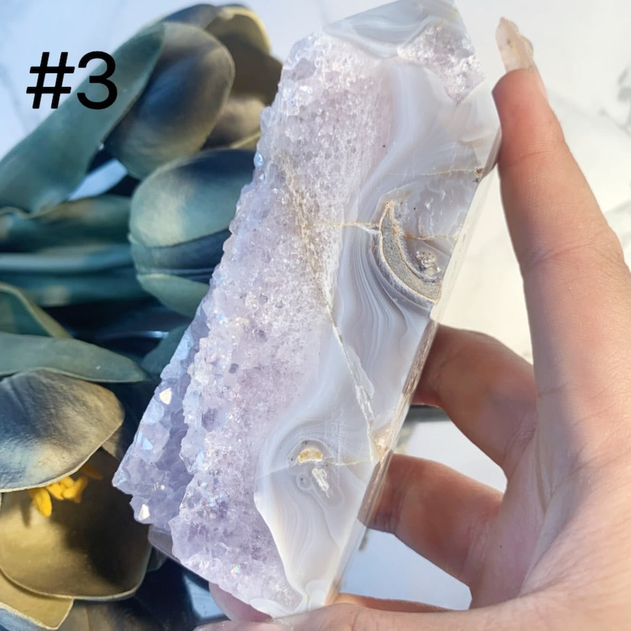 Druzy Amethyst x Agate Towers – ZAIENCRYSTAL LLC