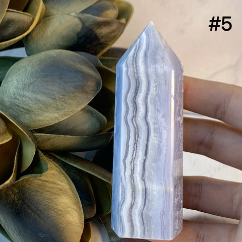 Big Blue Lace Agate Towers – zaiencrystal.com