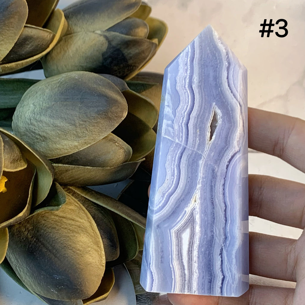 Big Blue Lace Agate Towers – zaiencrystal.com