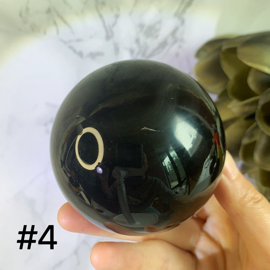 Black Obsidian Spheres – zaiencrystal.com