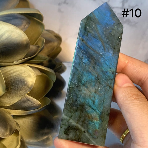 Super Flashy Labradorite Towers – zaiencrystal.com