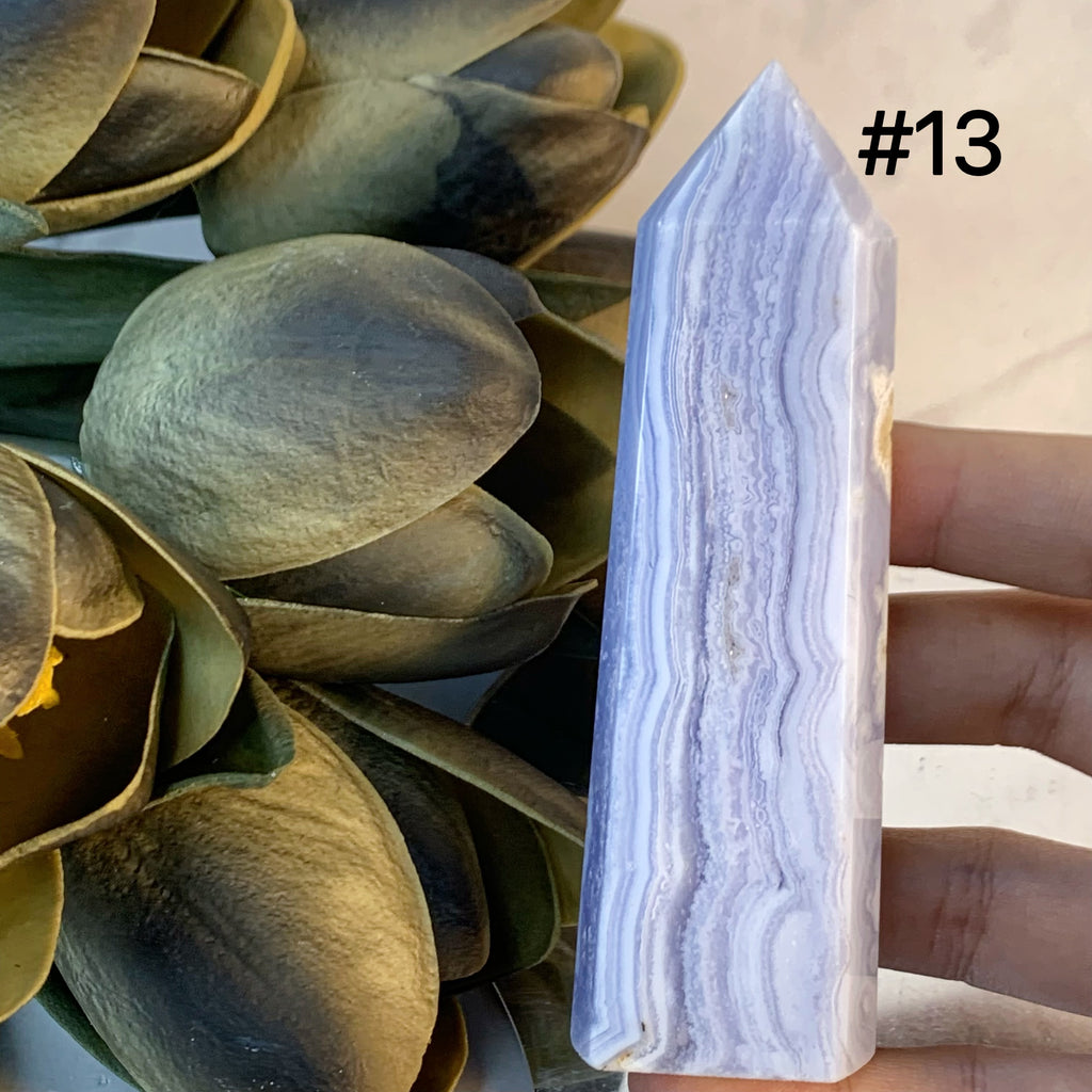 Big Blue Lace Agate Towers – zaiencrystal.com