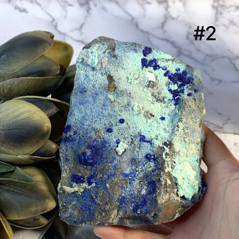 Romanian Azurite Specimens – zaiencrystal.com