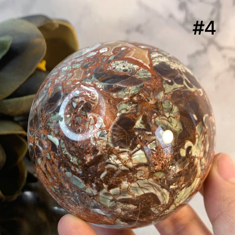 Money Agate Sphere – zaiencrystal.com