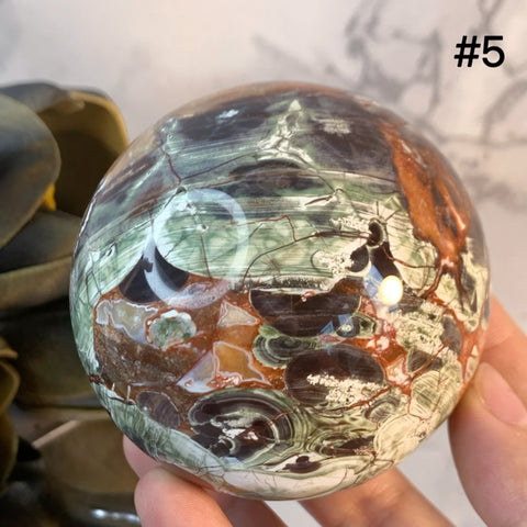 Money Agate Sphere – zaiencrystal.com