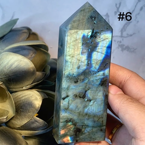 Super Flashy Labradorite Towers – zaiencrystal.com