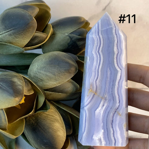 Big Blue Lace Agate Towers – zaiencrystal.com