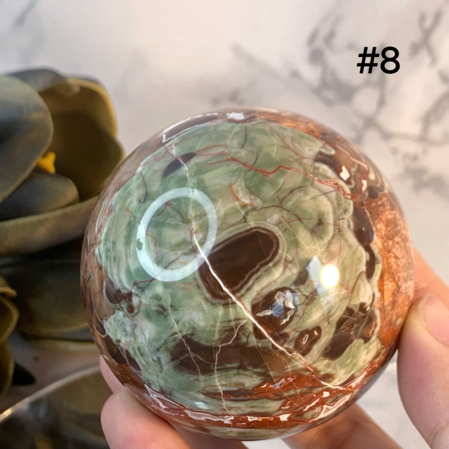 Money Agate Sphere – zaiencrystal.com
