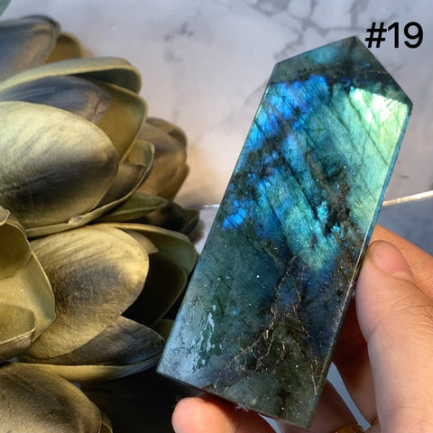 Super Flashy Labradorite Towers – zaiencrystal.com